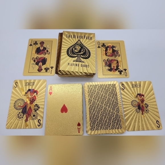 Games | The Black Pack Playing Cards Black Culture Inspired 24k Gold ...